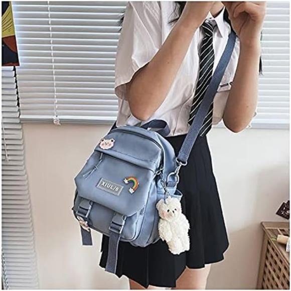 Bags | Cute Mini Backpacks With Accessories Aesthetic Mini Backpack ...
